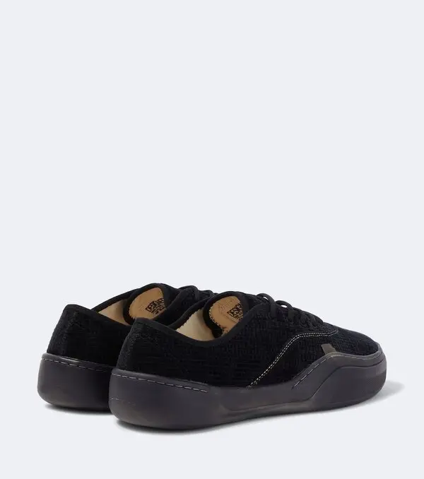 ERL Corduroy Lace-up Sneakers - Black