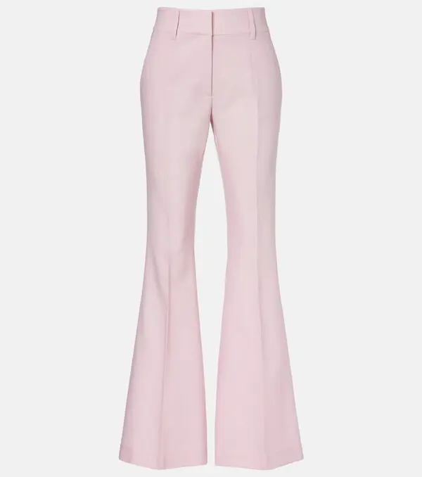 Gabriela Hearst Wool Flared Pants - Pink