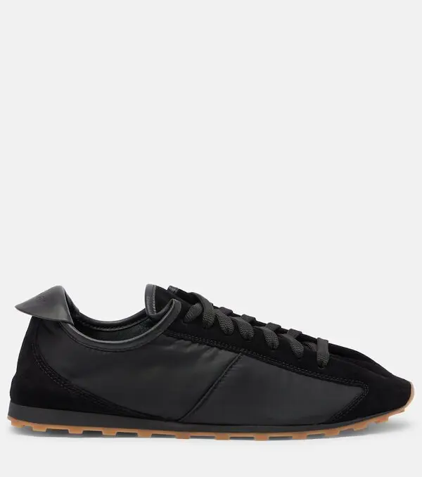 Jacquemus Tennis Suede-trimmed Sneakers