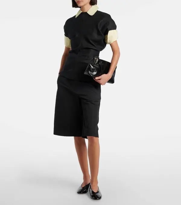 Le Monde Beryl Regency Patent Leather Ballet Flats - Black
