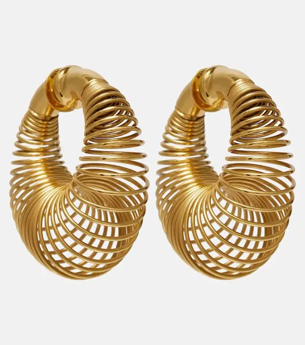 Alaïa Spiral Hoop Earrings - Gold