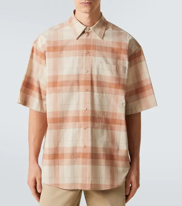 Calvin Klein Tommy Checked Oversized Cotton Bowling Shirt