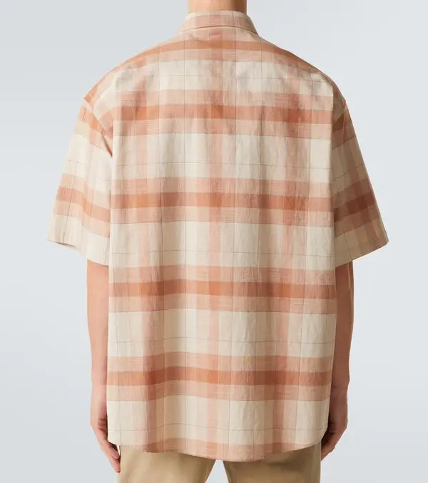Calvin Klein Tommy Checked Oversized Cotton Bowling Shirt