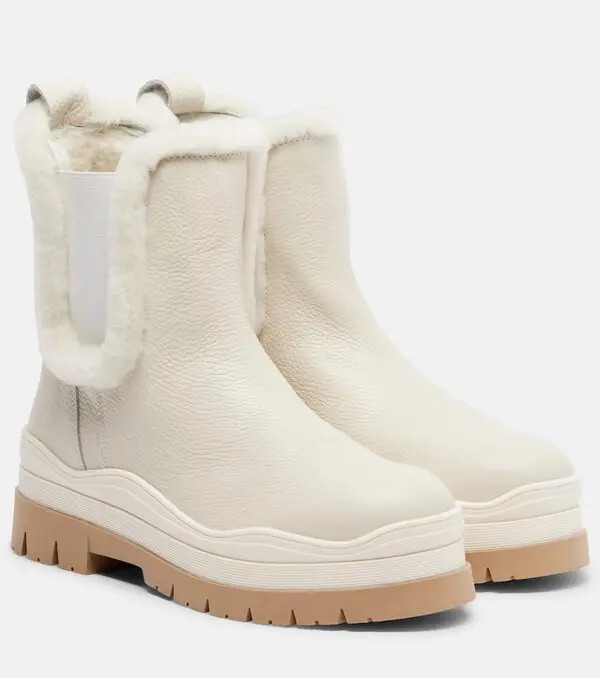 Bogner Arosa Shearling-lined Leather Ankle Boots