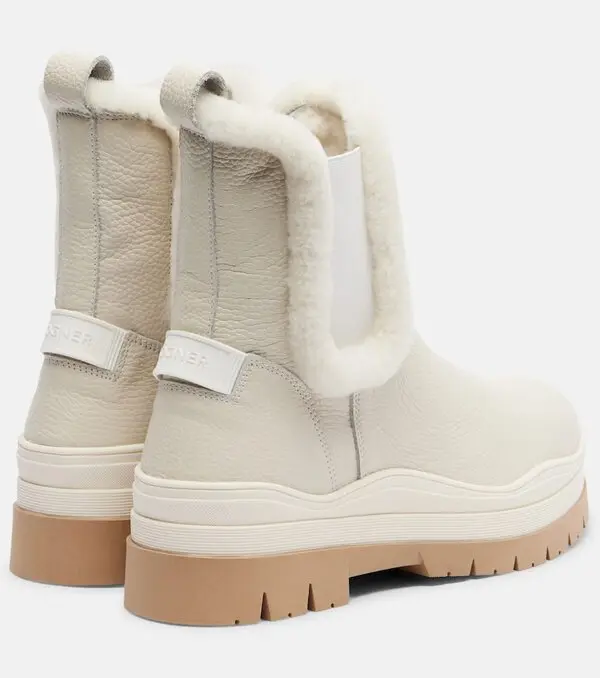 Bogner Arosa Shearling-lined Leather Ankle Boots