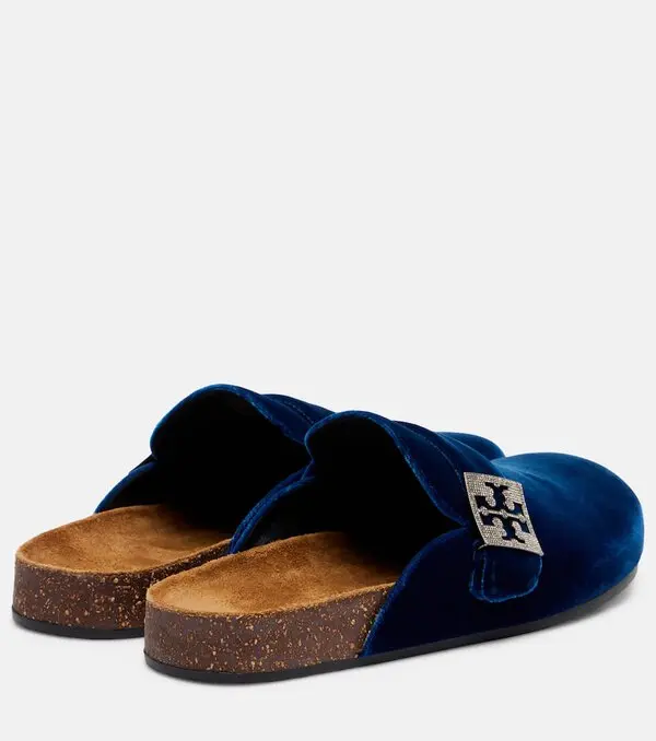 Tory Burch Mellow Embellished Velvet Mules
