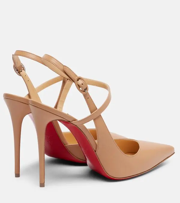 CHRISTIAN LOUBOUTIN Jenlove 100 Leather D'orsay Pumps