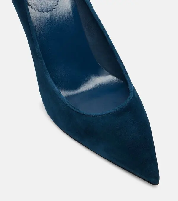 CHRISTIAN LOUBOUTIN Sporty Kate 85 Suede Pumps - Blue