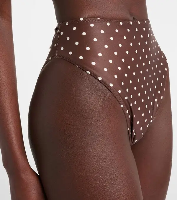 SAME Polka-dot High-rise Bikini Bottoms