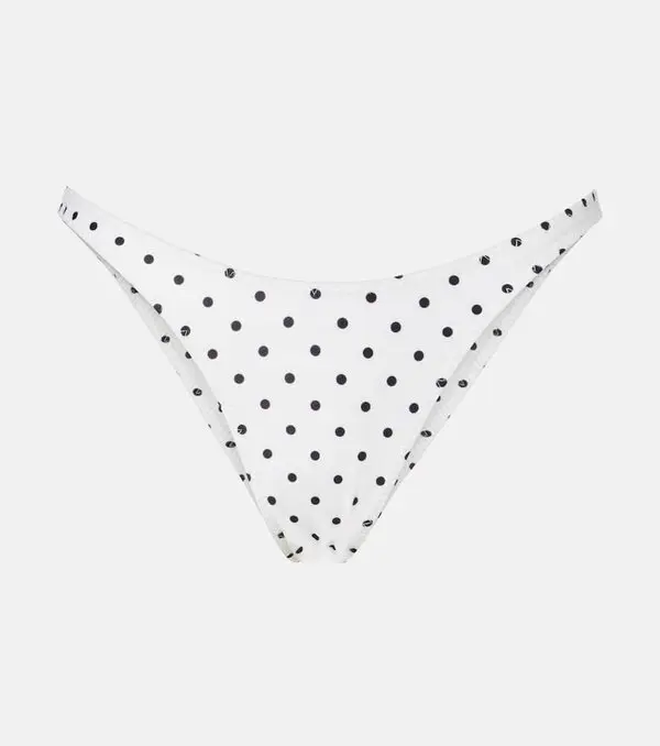 SAME 90s Polka-dot Bikini Bottoms - White