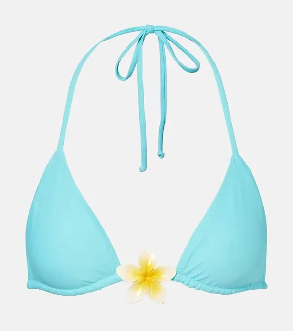 SAME Island Embellished Bikini Top - Blue