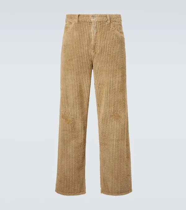 Our Legacy Vast Cut Cotton Corduroy Wide-leg Pants - Beige