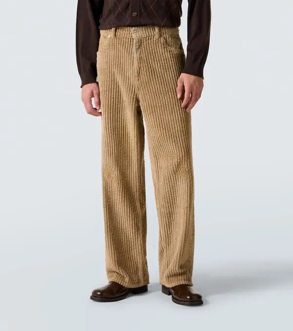Our Legacy Vast Cut Cotton Corduroy Wide-leg Pants - Beige