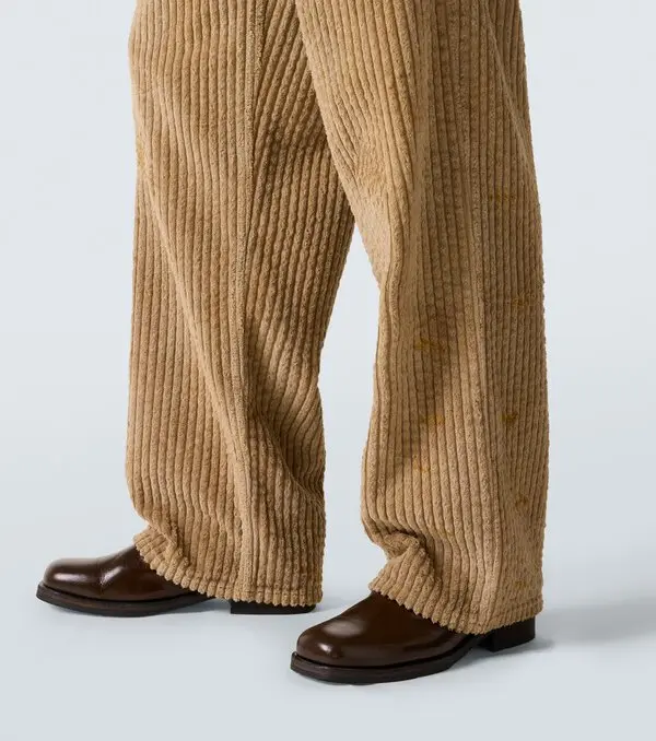Our Legacy Vast Cut Cotton Corduroy Wide-leg Pants - Beige