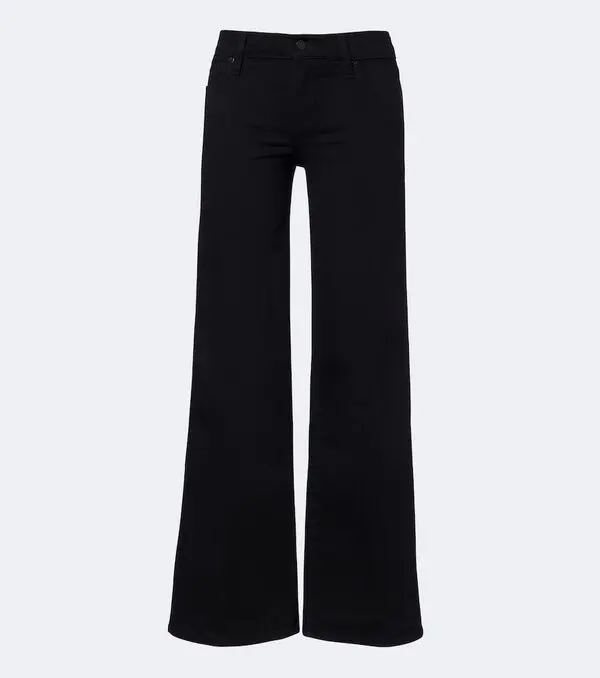 FRAME Le Slim Palazzo Wide-leg Jeans - Black