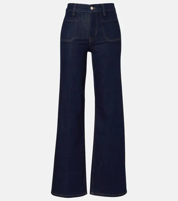 FRAME Le Slim Palazzo Wide-leg Jeans - Blue