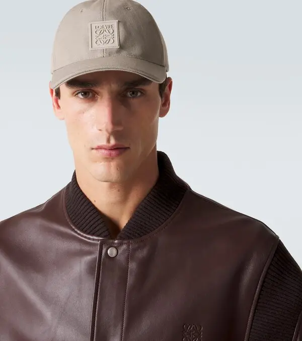 Loewe Anagram Cotton Canvas Baseball Cap