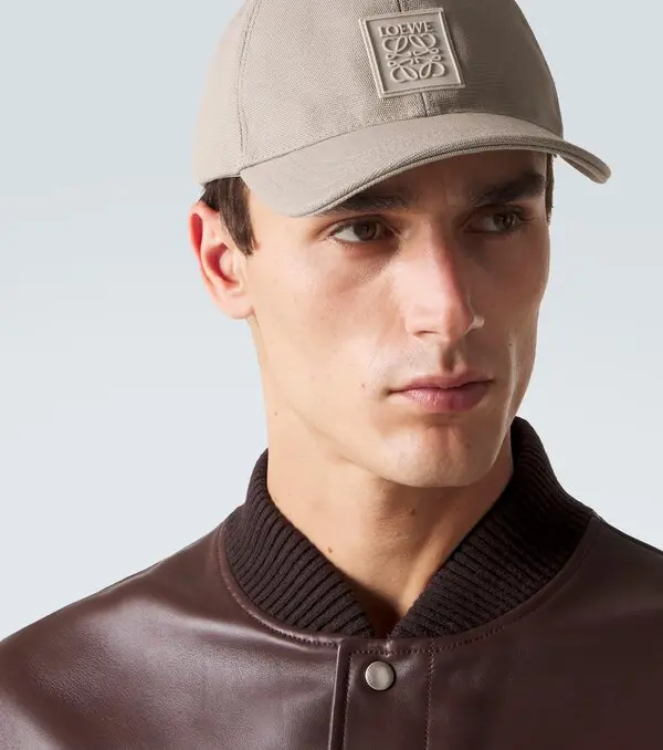 Loewe Anagram Cotton Canvas Baseball Cap