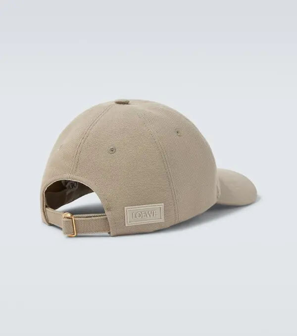 Loewe Anagram Cotton Canvas Baseball Cap