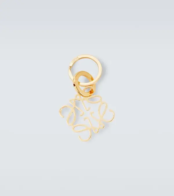 Loewe Anagram Keychain - Gold
