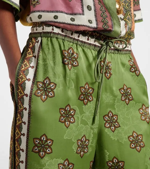 ALEMAIS Alémais Contina Jacquard Palazzo Pants - Multicoloured