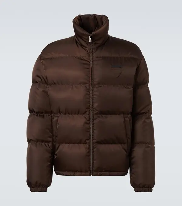 Prada Re-nylon Down Jacket - Brown