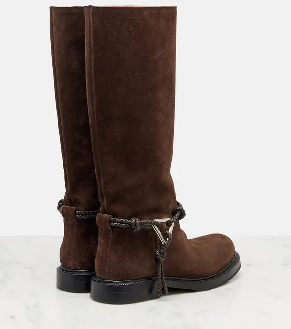 Bottega Veneta James Knot Knee-high Boots - Brown