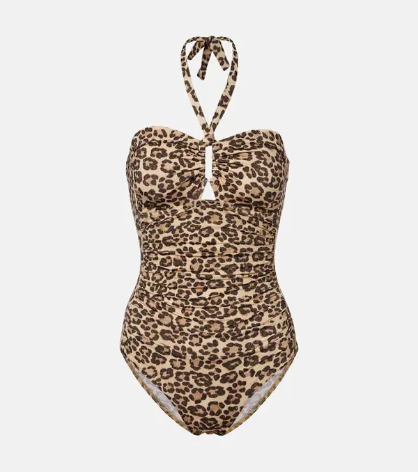Zimmermann Wanderlust Leopard-print Swimsuit - Multicoloured