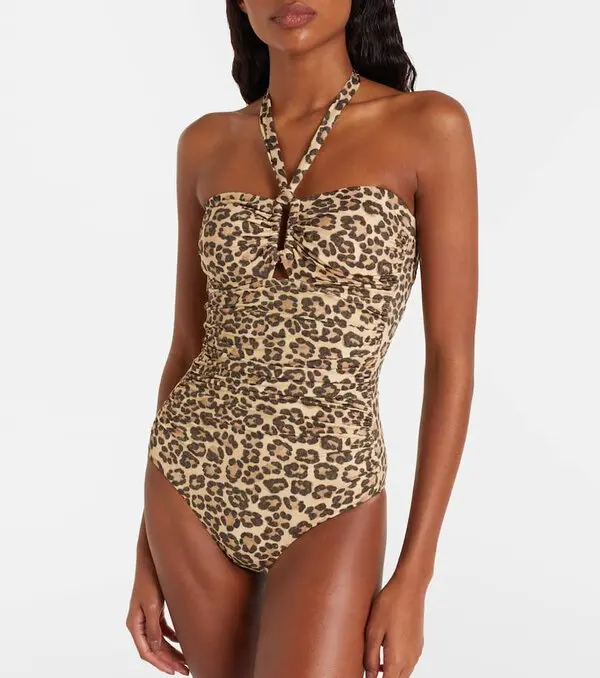Zimmermann Wanderlust Leopard-print Swimsuit - Multicoloured