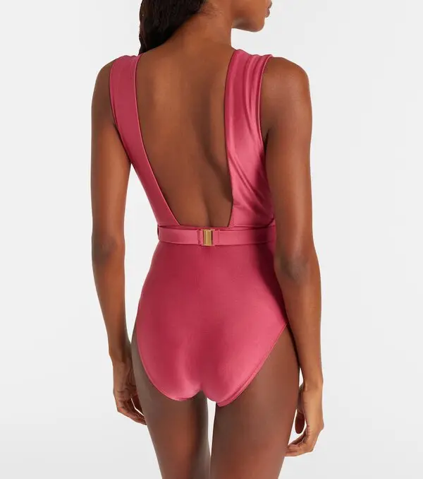 Zimmermann Wanderlust Belted Swimsuit