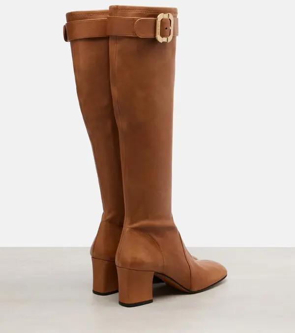 Miu Miu Leather Knee-high Boots - Brown