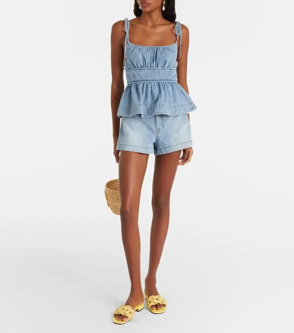 Zimmermann Wanderlust Denim Top
