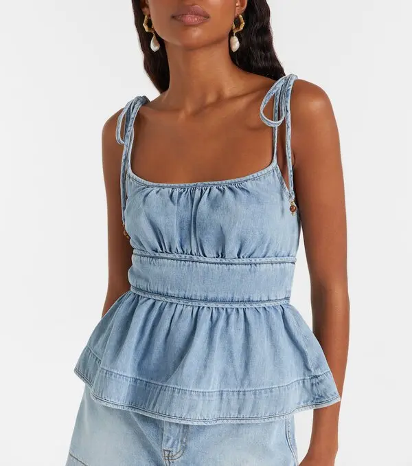 Zimmermann Wanderlust Denim Top