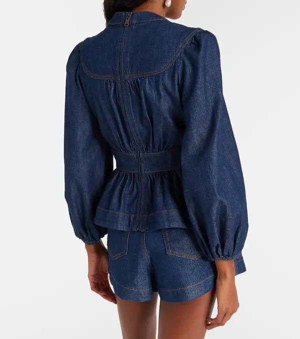 Zimmermann Awaken Denim Blouse