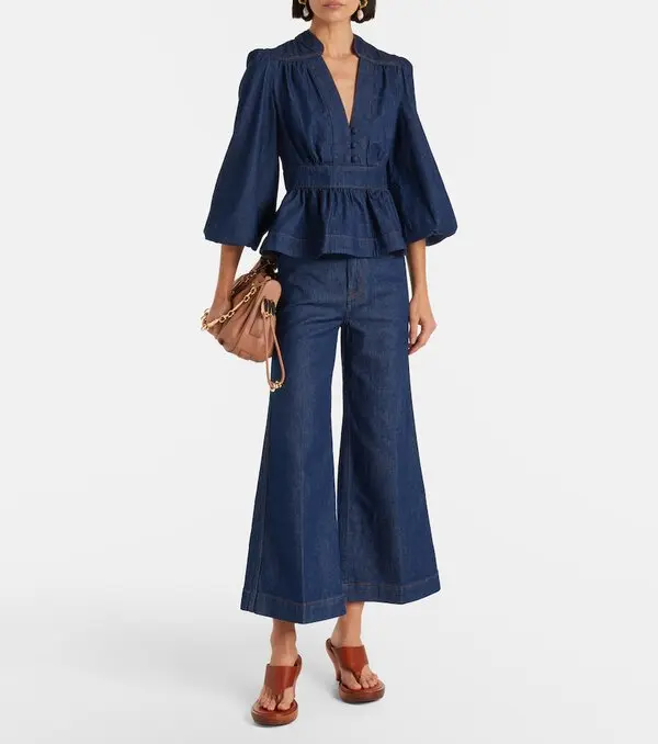 Zimmermann Awaken Denim Blouse