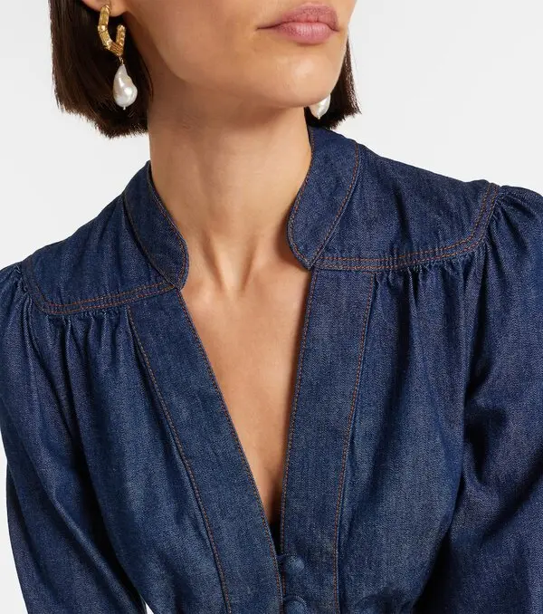 Zimmermann Awaken Denim Blouse