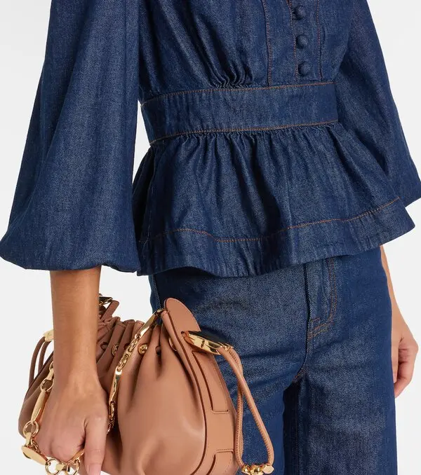 Zimmermann Awaken Denim Blouse