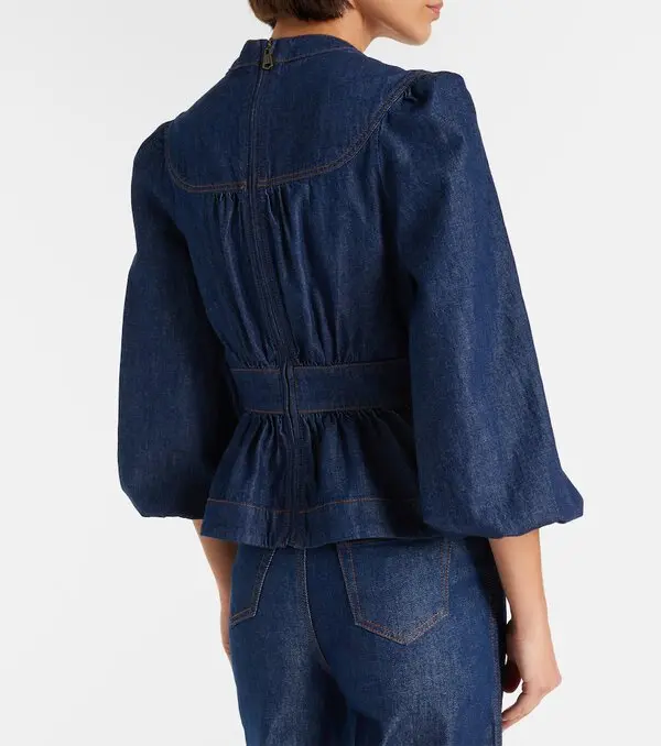 Zimmermann Awaken Denim Blouse