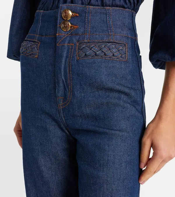 Zimmermann Awaken High-rise Flared Jeans