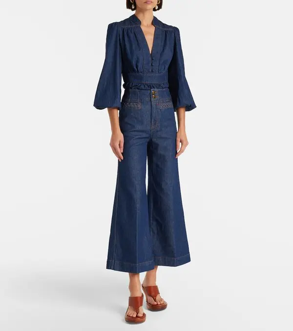 Zimmermann Awaken High-rise Flared Jeans