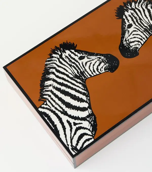 Jonathan Adler Zebra Lacquered Backgammon Set