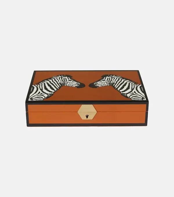 Jonathan Adler Zebra Jewelry Box - Orange