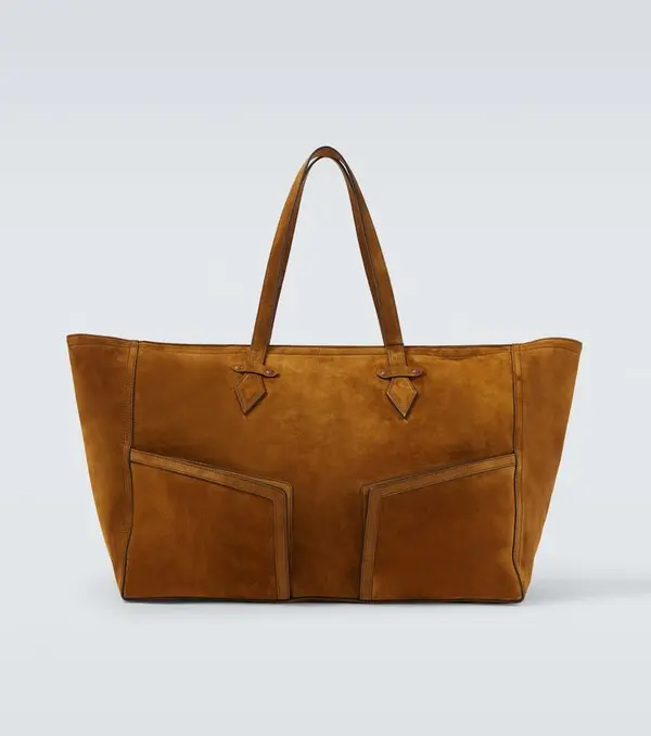 METIER Sérier Suede Duffle Bag - Brown