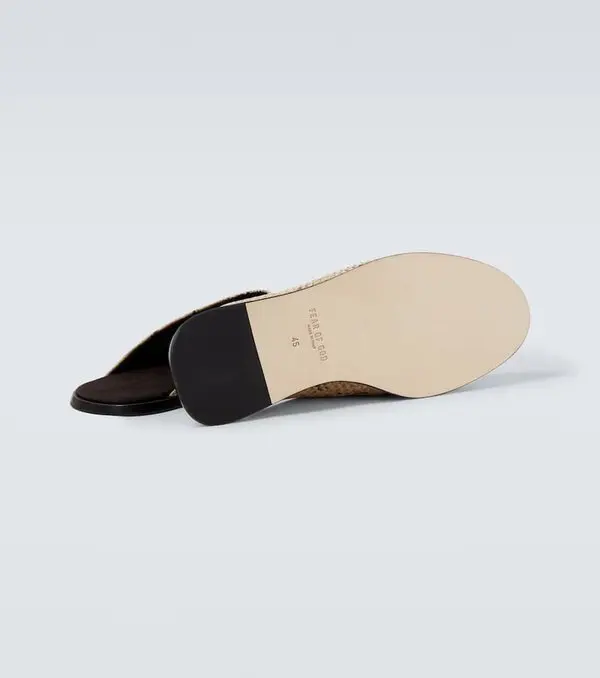 Fear Of God Snake-effect Leather Mules