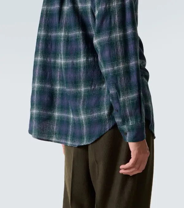 Auralee Checked Wool Shirt