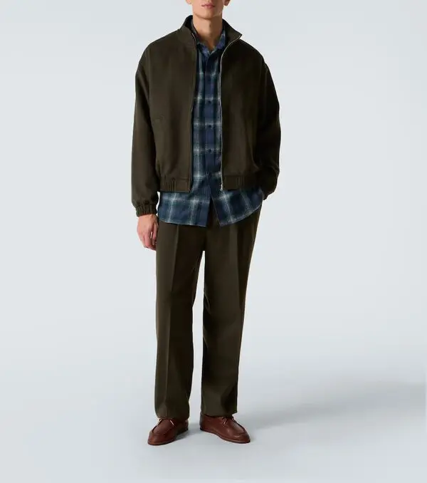 Auralee Checked Wool Shirt