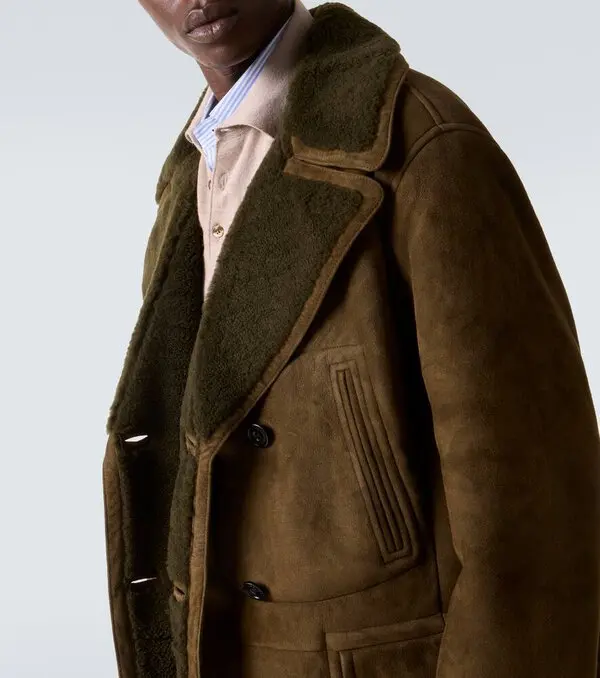 Ralph Lauren Purple Label Shearling-lined Suede Jacket