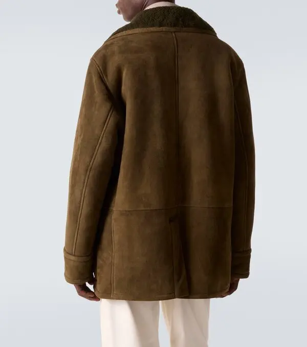 Ralph Lauren Purple Label Shearling-lined Suede Jacket