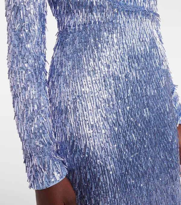 Erdem Draped Embellished Gown