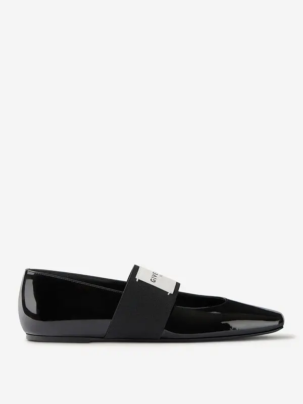 Givenchy Sliced Square Ballet Flats - Black